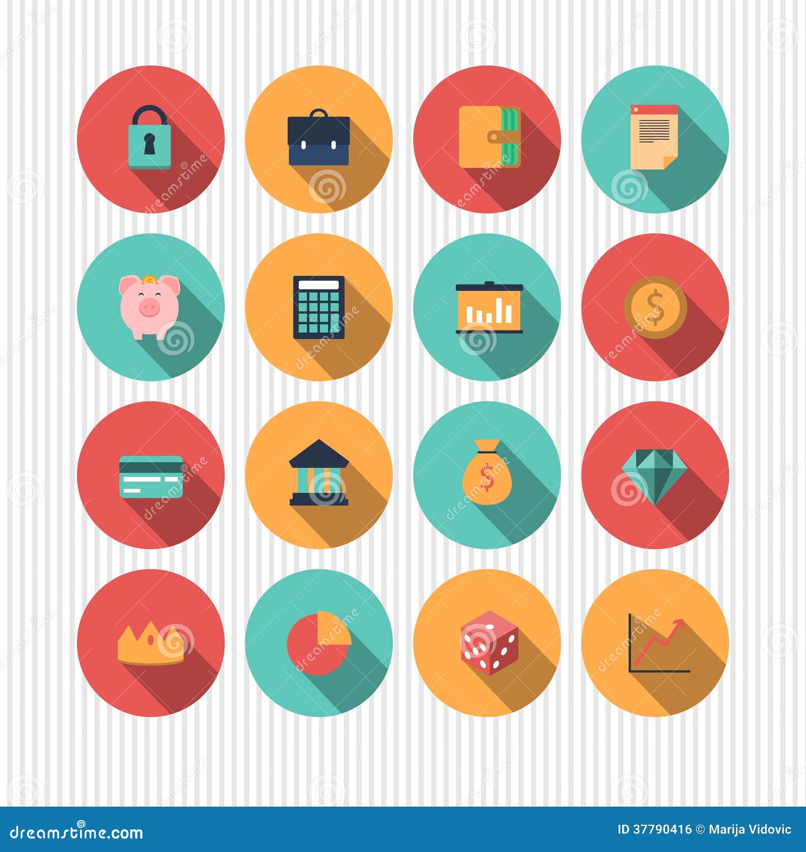 Banking icons stock vector. Illustration of finances - 37790416