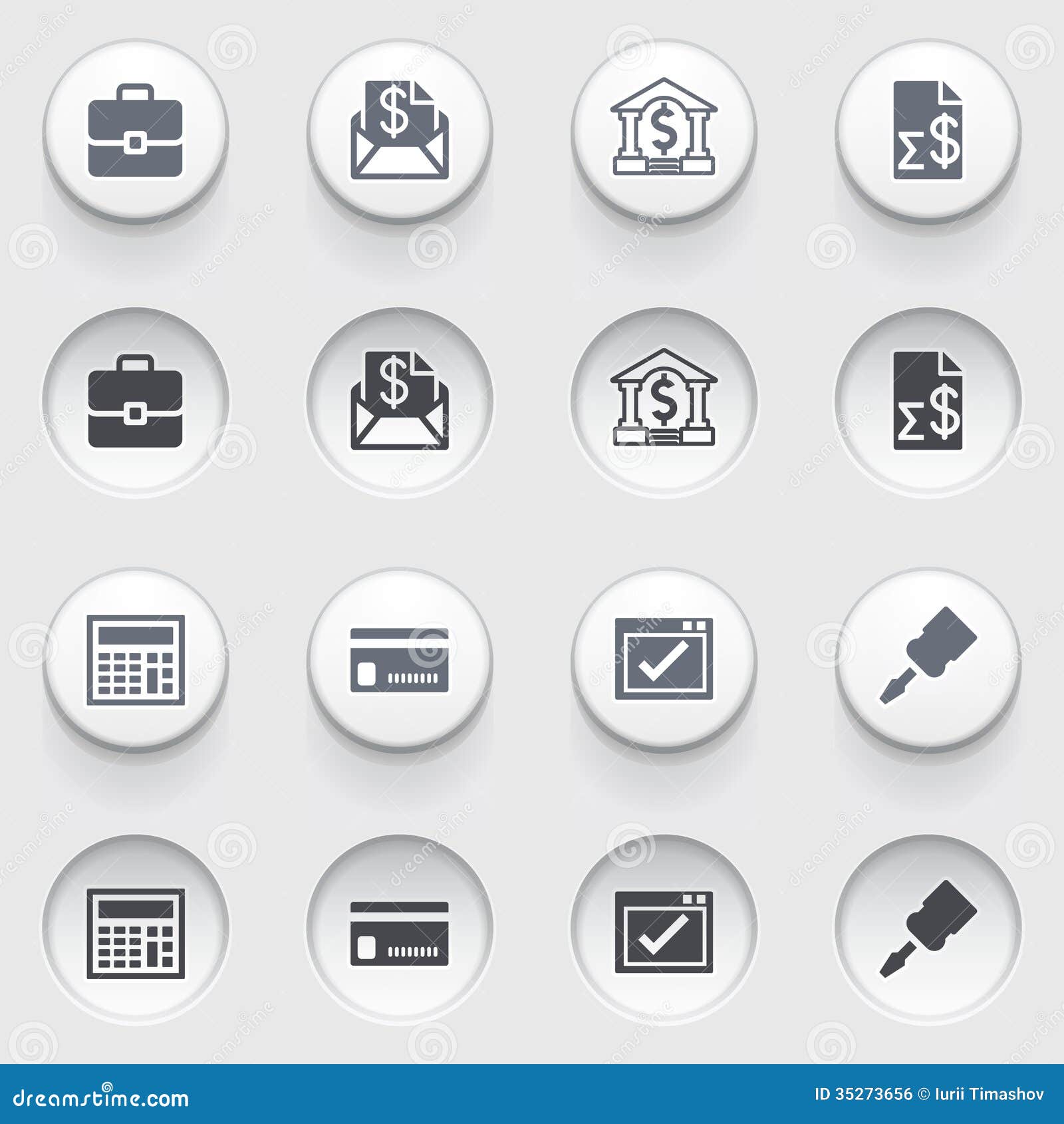 Finance Icons Gray Background Set 2 Stock Illustrations – 5 Finance ...