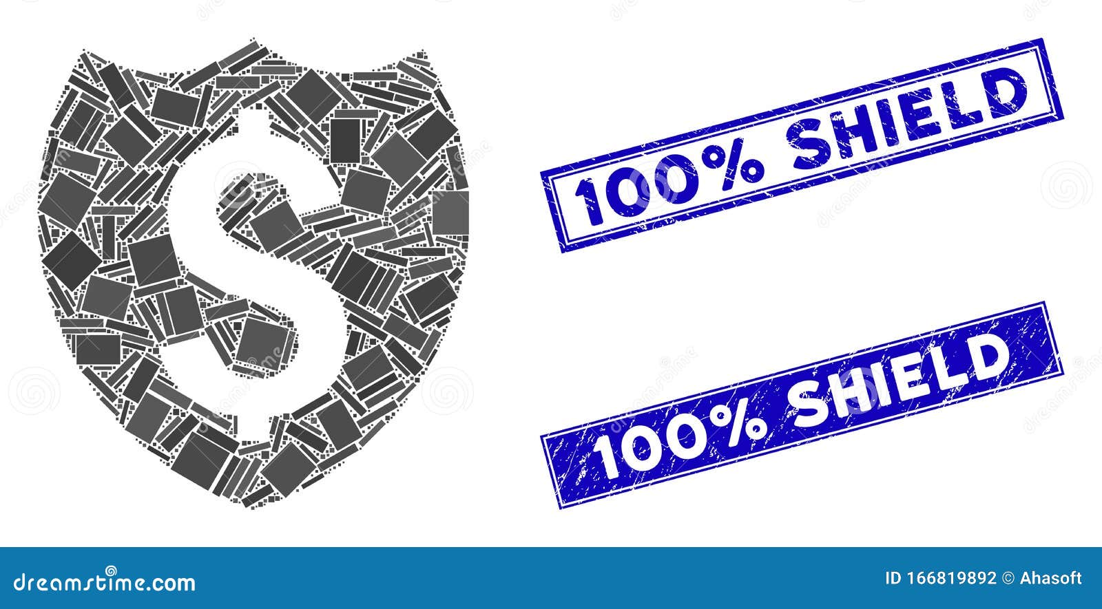 Banking Insurance Mosaic and Distress Rectangle 100 Percent Shield ... Banking Insurance Mosaic and Distress Rectangle 100 Percent Shield ...