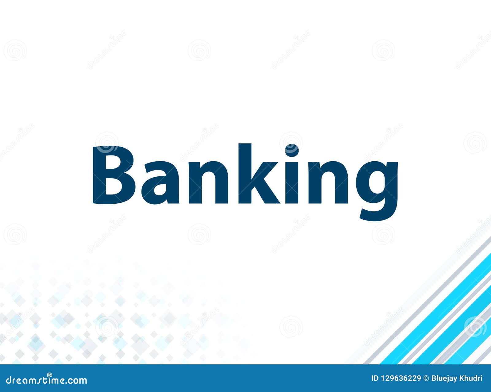 Banking Modern Flat Design Blue Abstract Background Stock Illustration ...