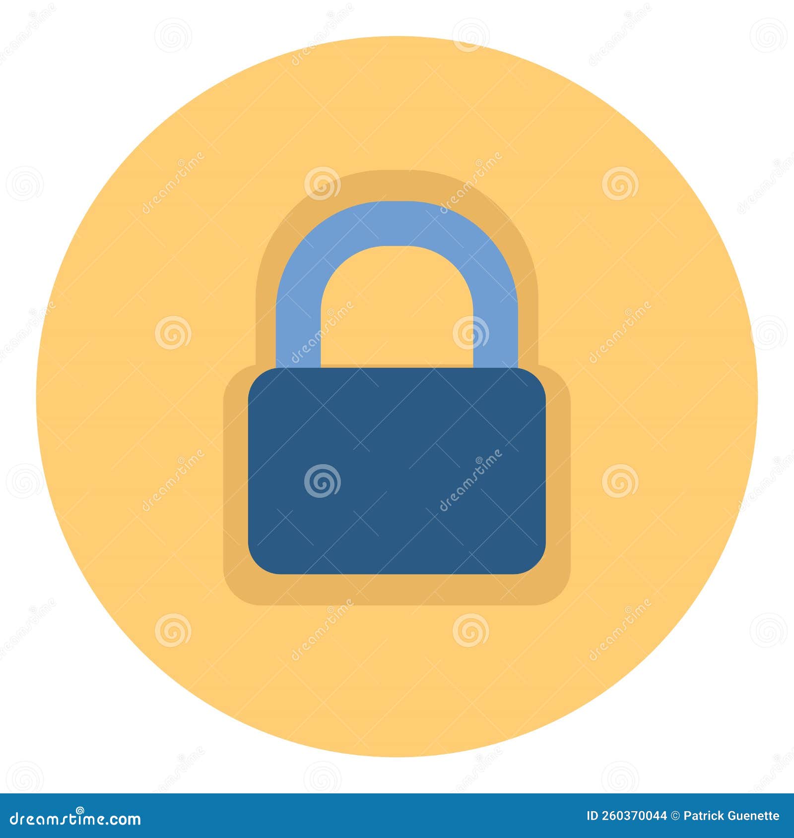 Banking lock, icon stock vector. Illustration of money - 260370044