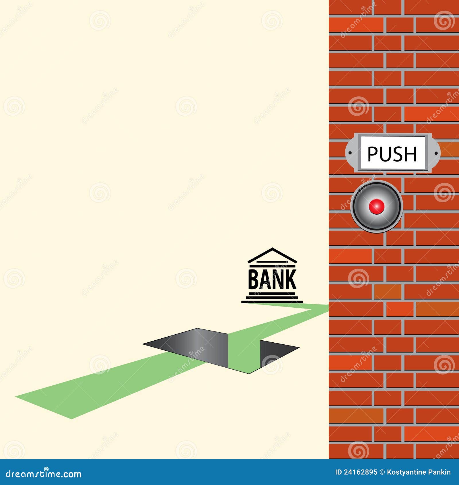 Banking problems stock vector. Illustration of bank, loss - 24162895