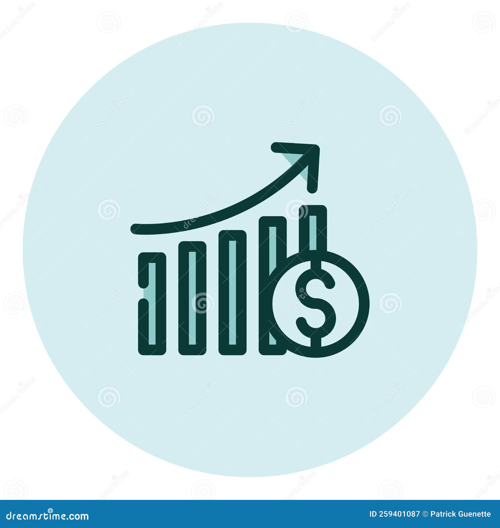 Banking Profit Growth, Icon Stock Vector - Illustration of coin ...