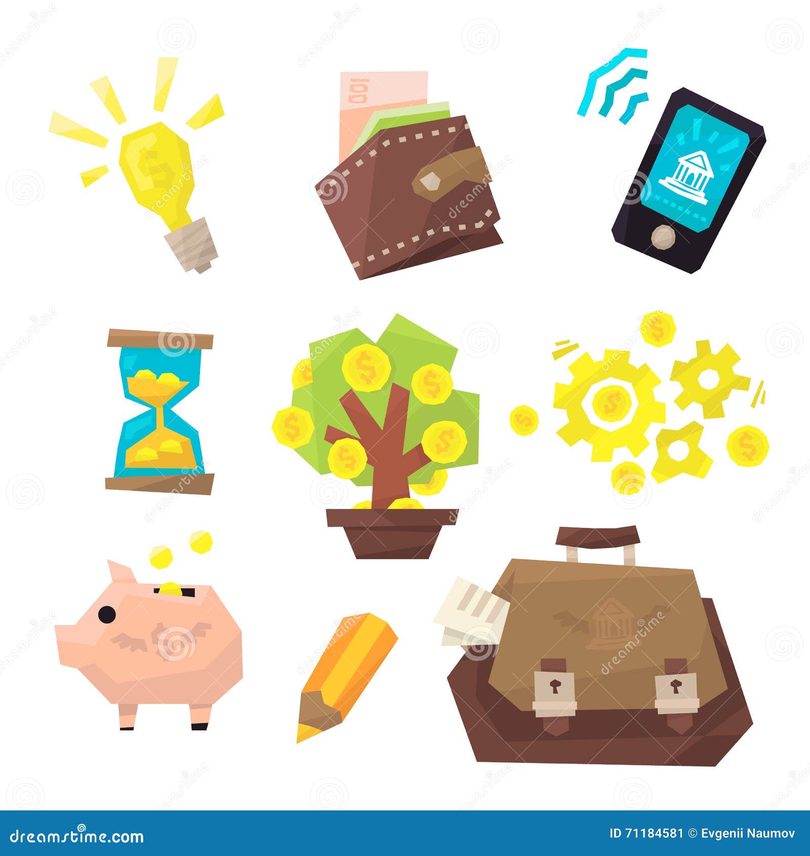 Primitive Bank Cartoon Illustration Image | CartoonDealer.com #123513991