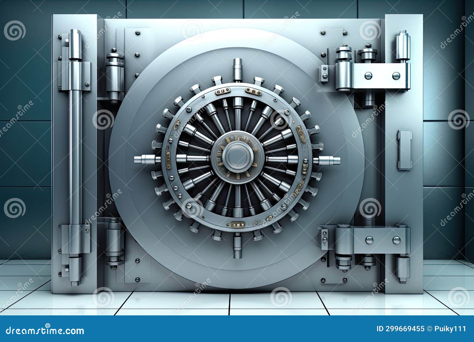 Banking Security Image of a Bank Vault or a Secure Digital Lock Stock ...