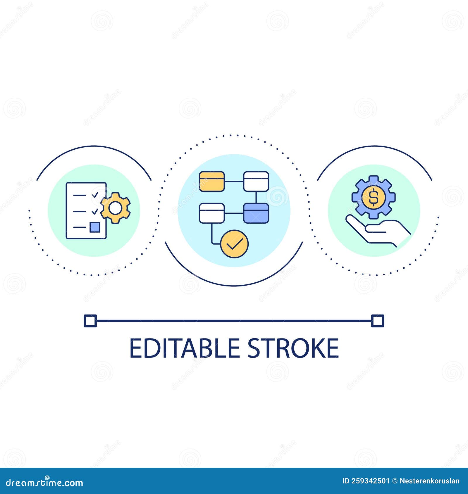 Banking System Loop Concept Icon Stock Vector - Illustration of revenue ...