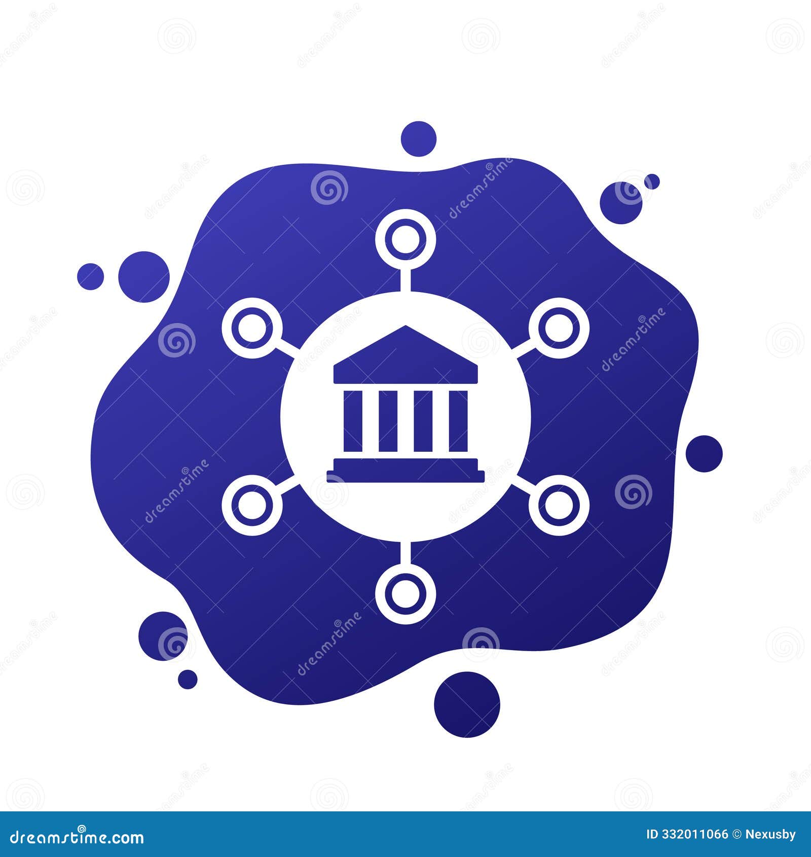 Banking System Vector Icon for Web Stock Illustration - Illustration of ...
