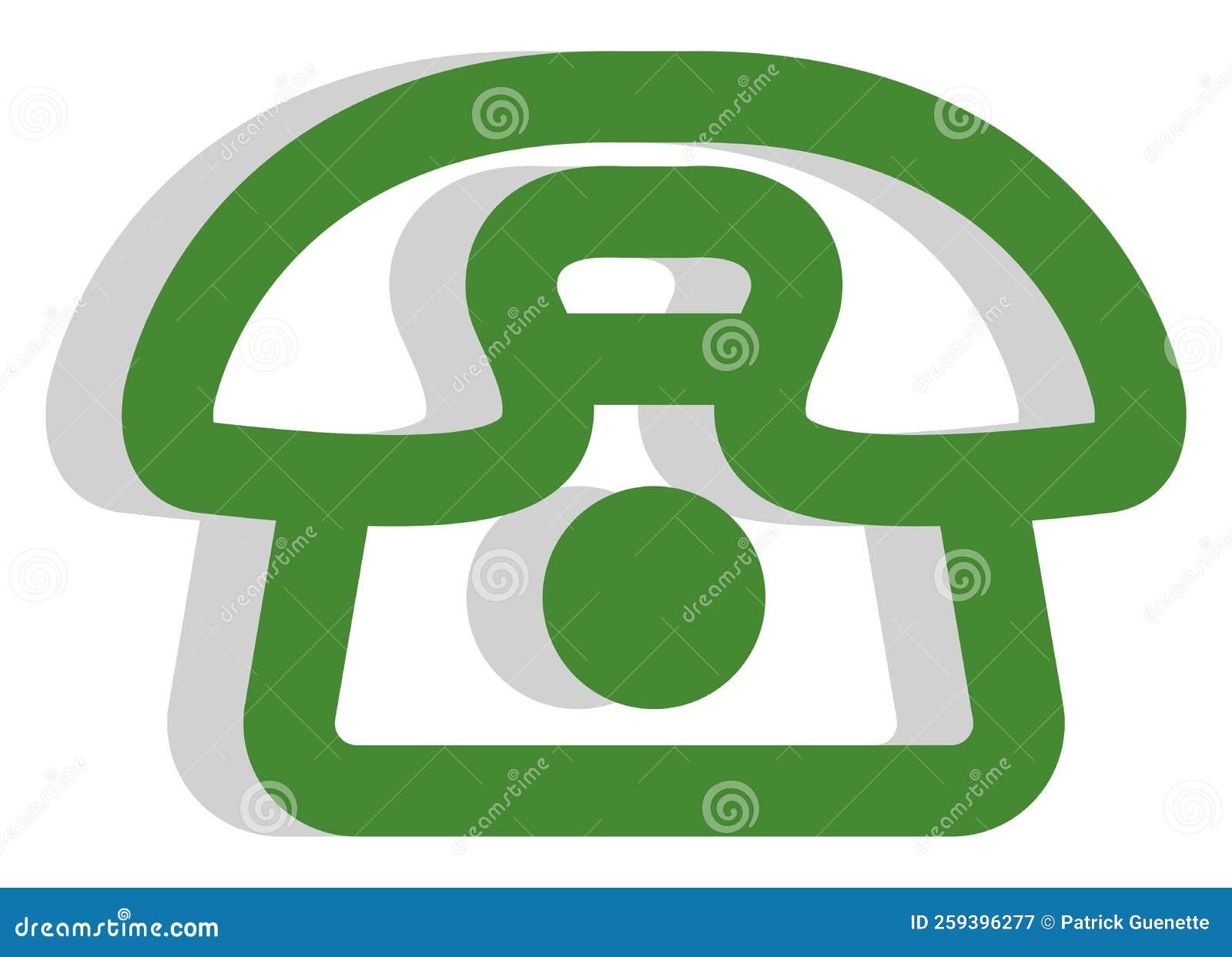 Banking telephone, icon stock vector. Illustration of phone - 259396277