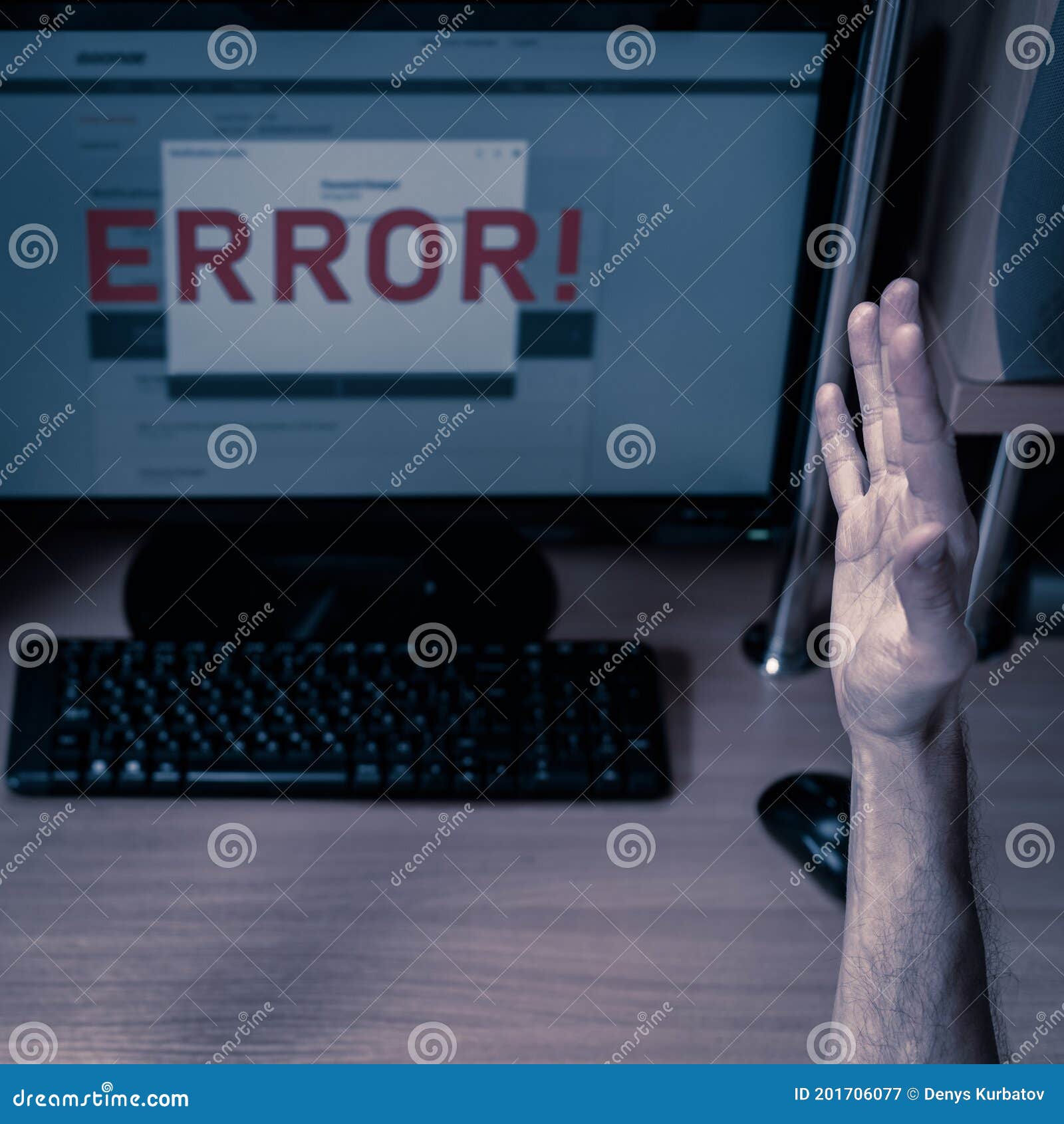 Banking Transaction Failure Stock Image - Image of male, error: 201706077