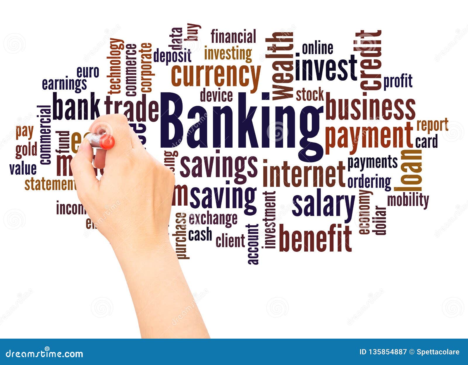 Banking Word On Red Arrow Royalty-Free Stock Photography ...