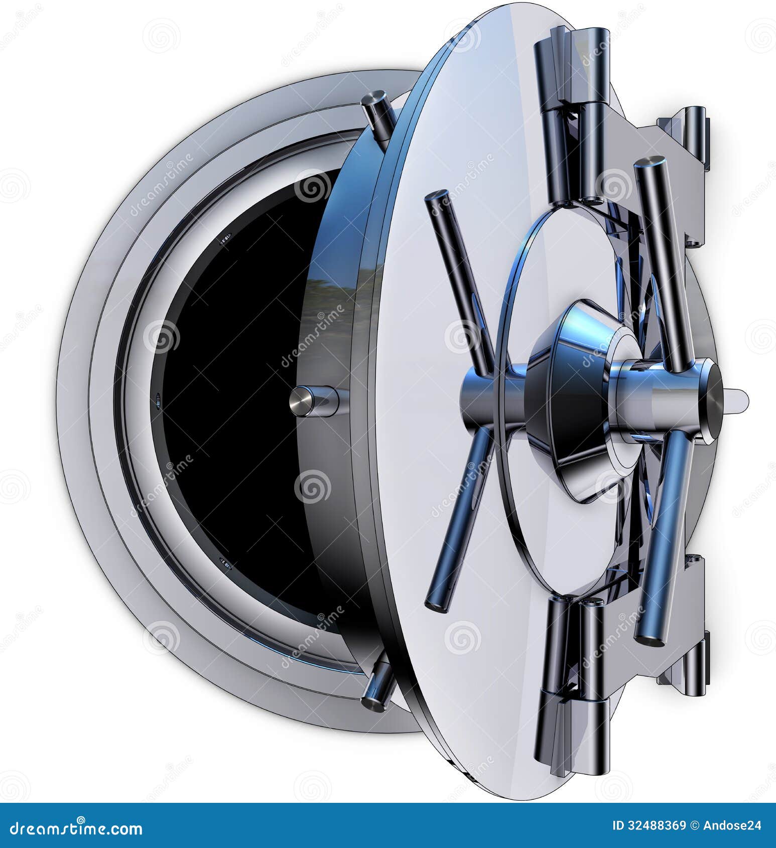 Bankkluis stock illustratie. Illustration of investeer - 32488369