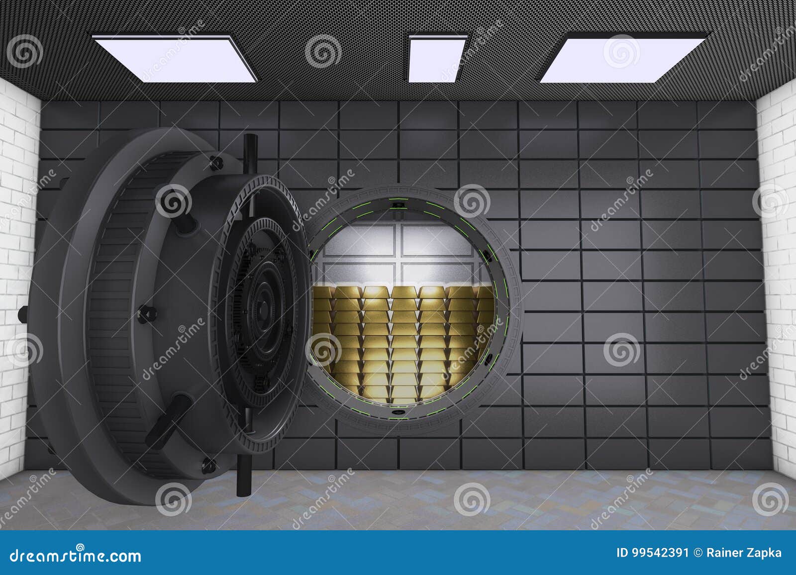 Bankkluis stock illustratie. Illustration of sterk, vastzetten - 99542391