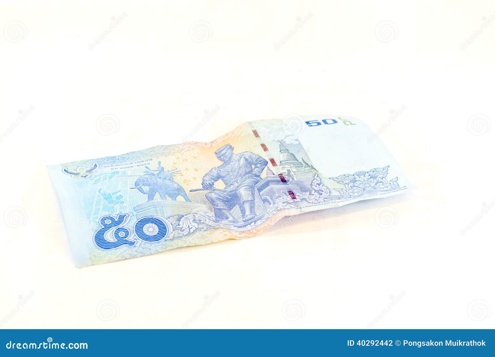 Banknote 50 bath stock photo. Image of payment, paying - 40292442