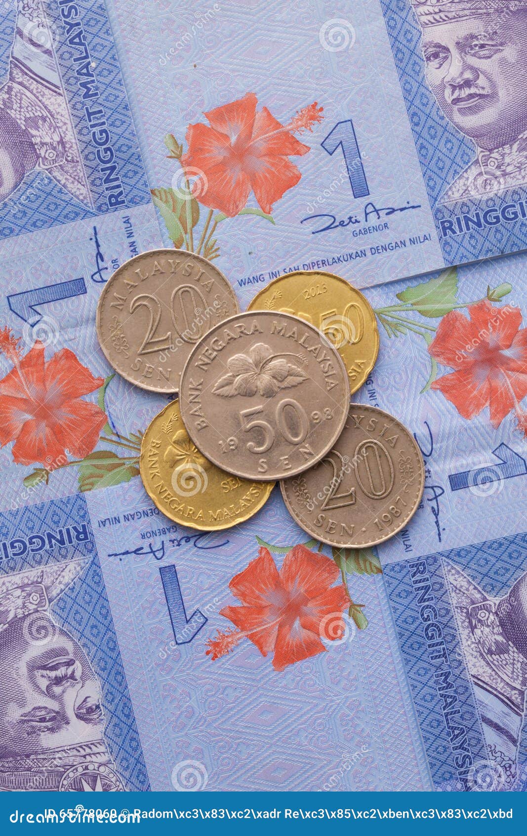 Banknote and Coins of Ringgit of Malaysia Stock Photo - Image of ...