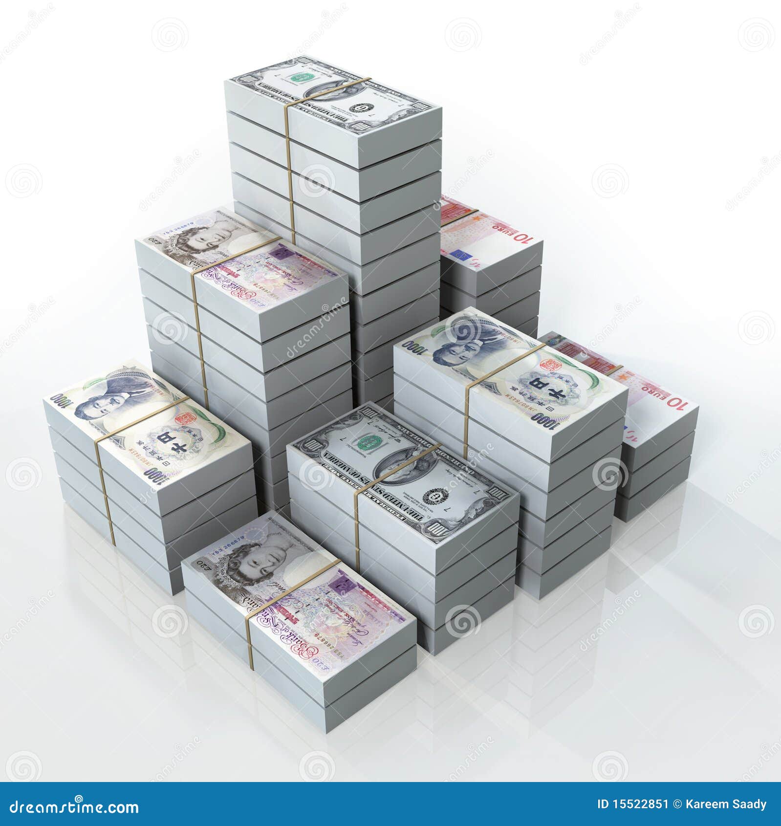 Banknote Collection stock illustration. Illustration of isolated - 15522851
