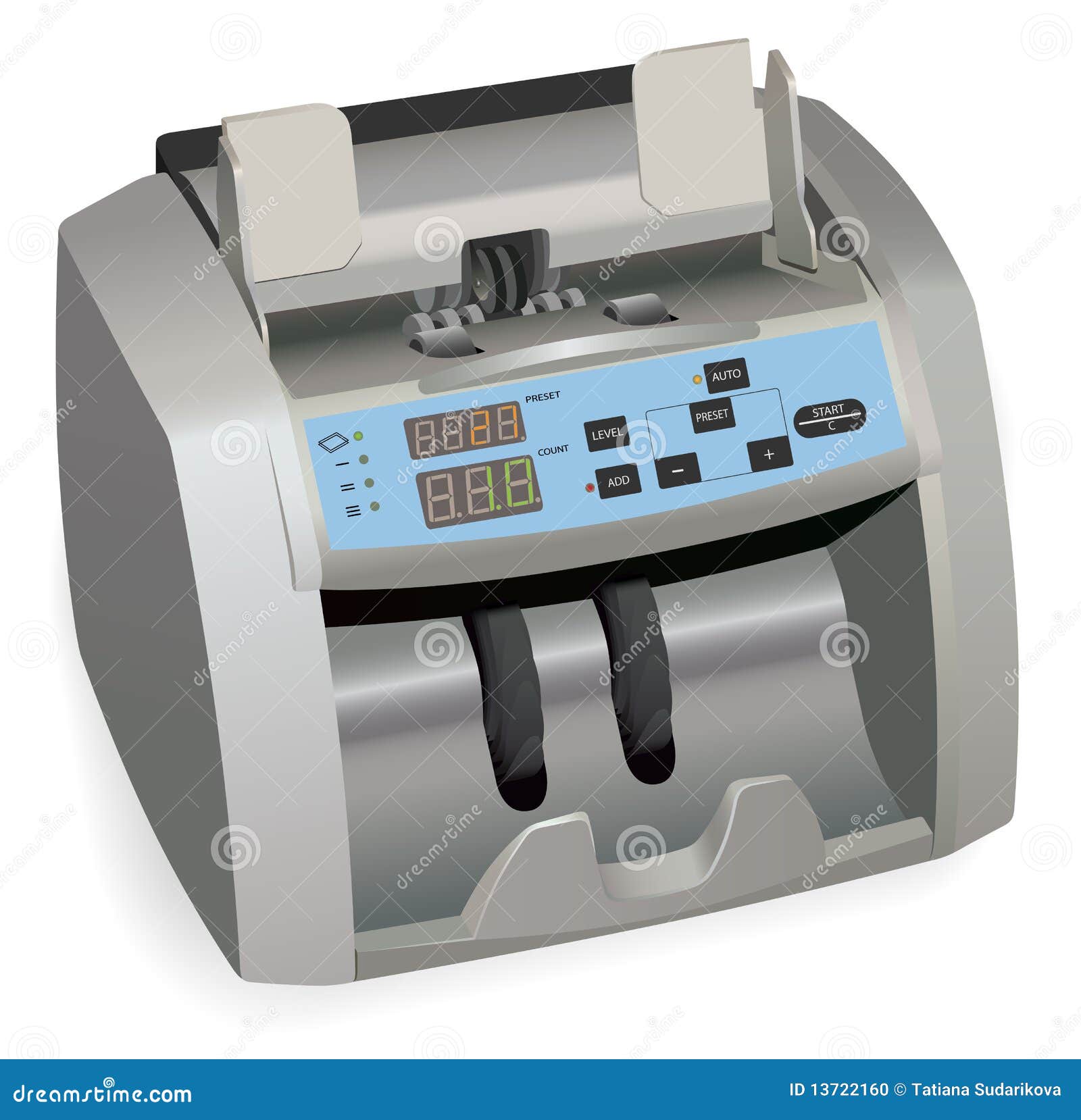 Banknote counter stock vector. Illustration of technology - 13722160