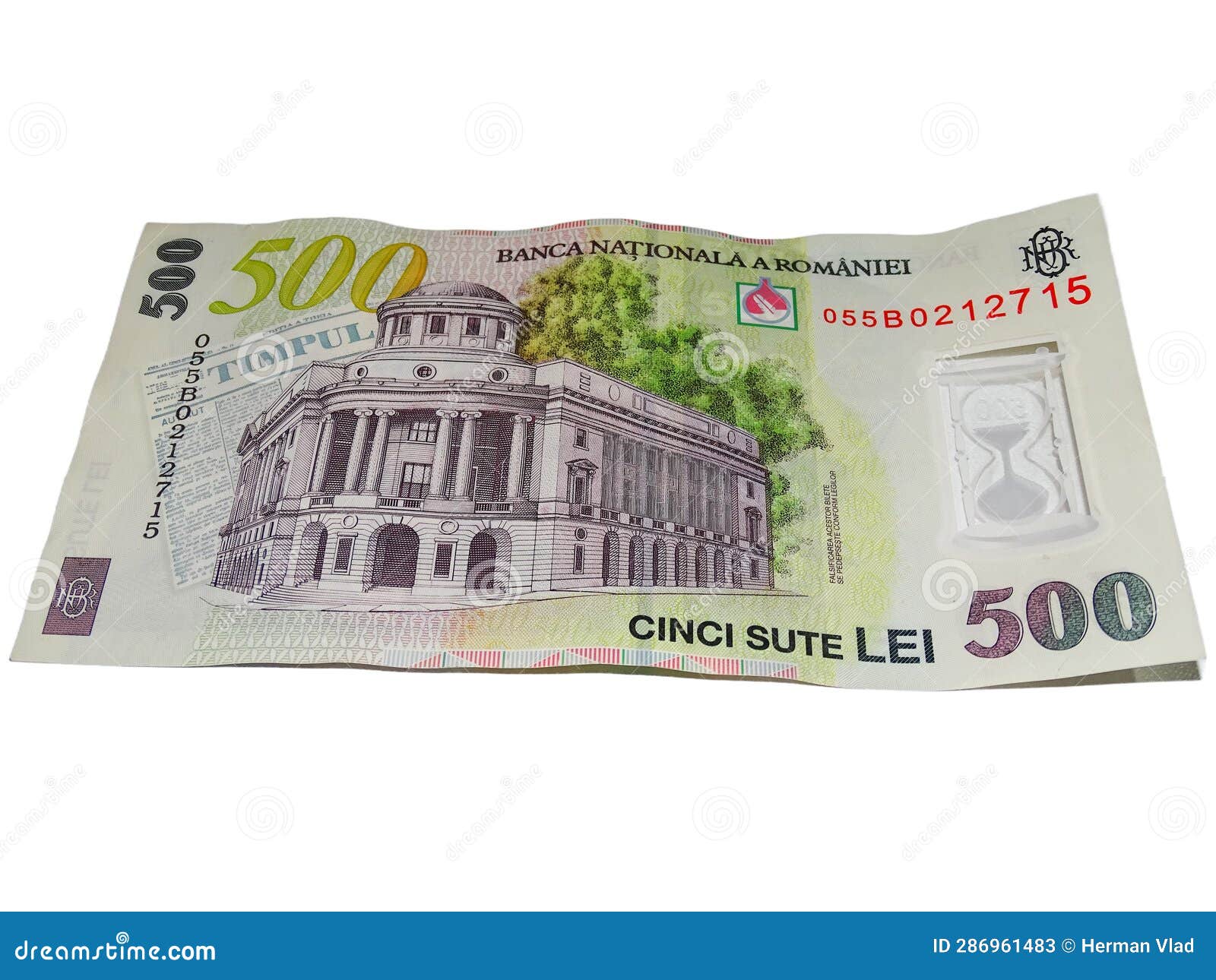 Banknote of 500 Lei. Romanian Money Stock Image - Image of bucharest ...