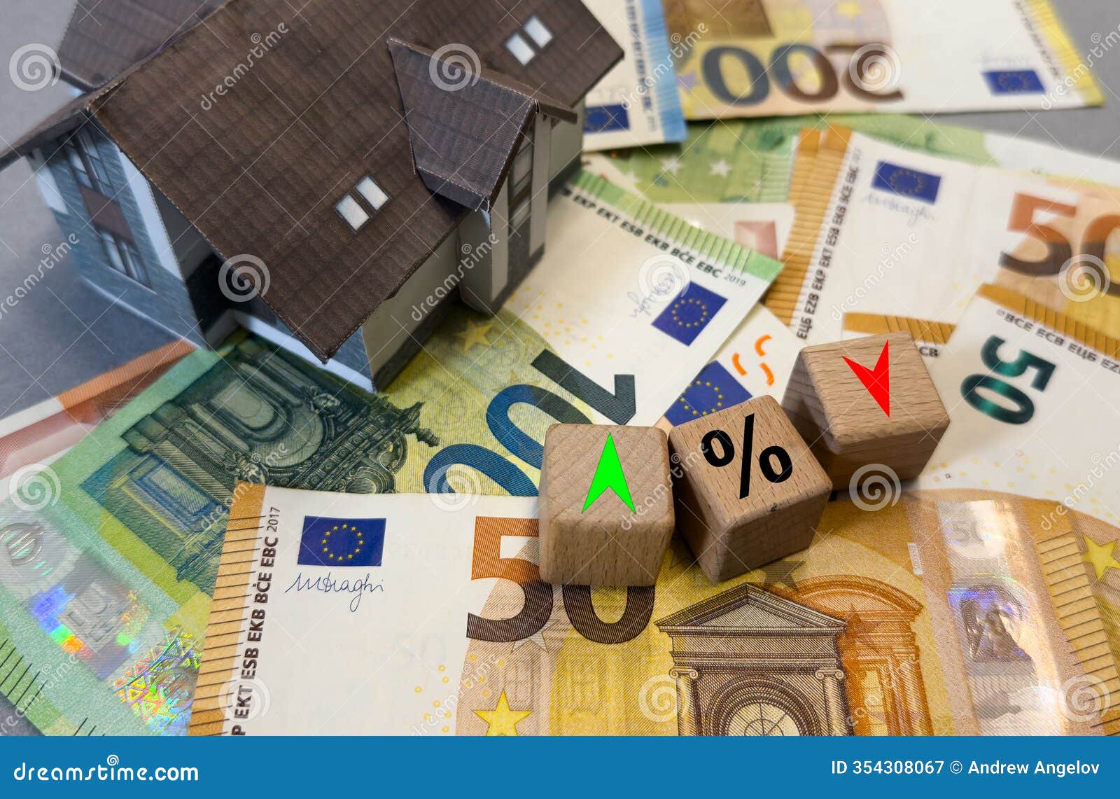 Banknote Money on Table Background and Saving Money and Business Growth ...