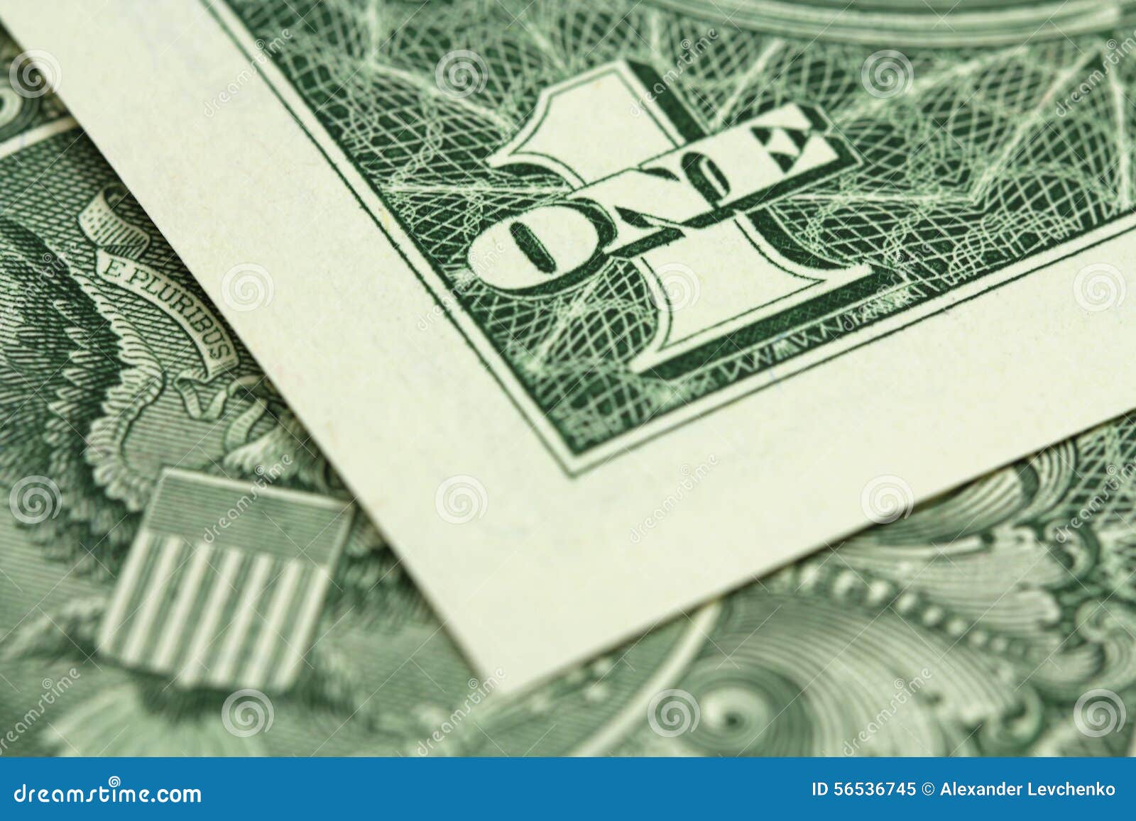 Banknote one US dollar stock image. Image of payment - 56536745