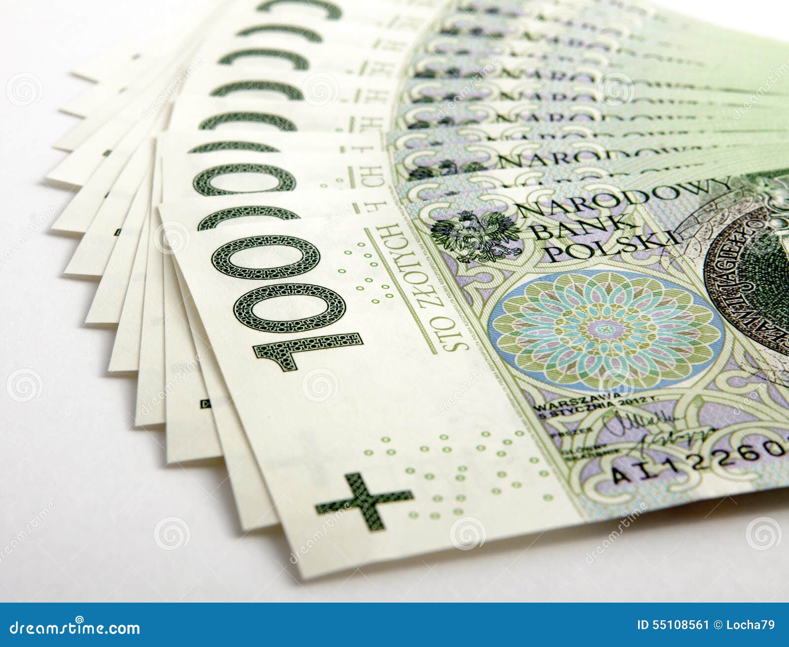 Banknote 100 PLN stock image. Image of king, budget, jagiello - 55108561