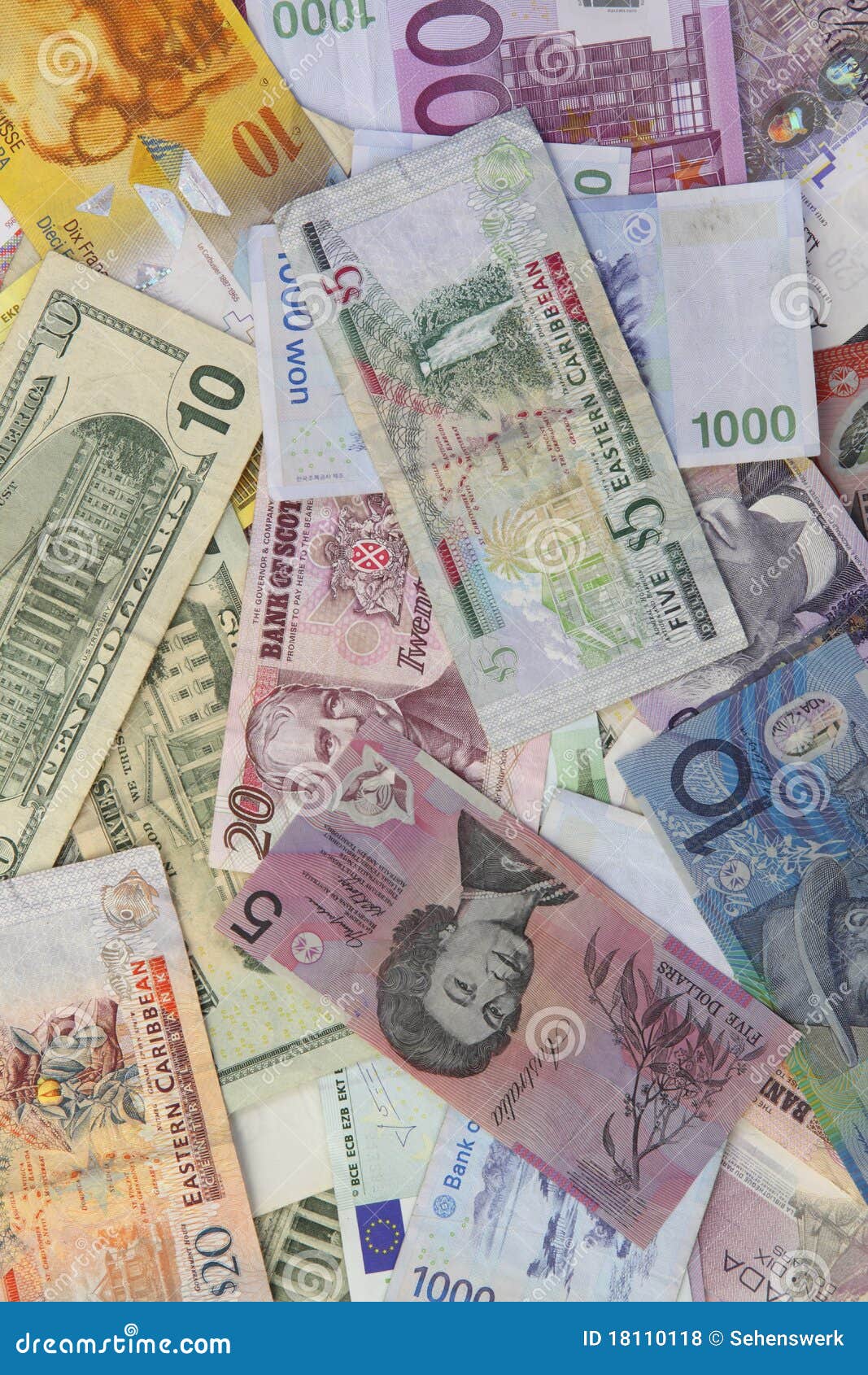 Banknotes stock photo. Image of twenty, violet, banknotes - 18110118