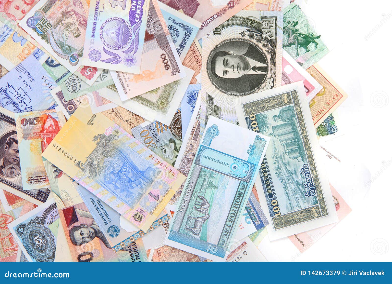 Banknotes from the All World Stock Image - Image of world, exchange ...