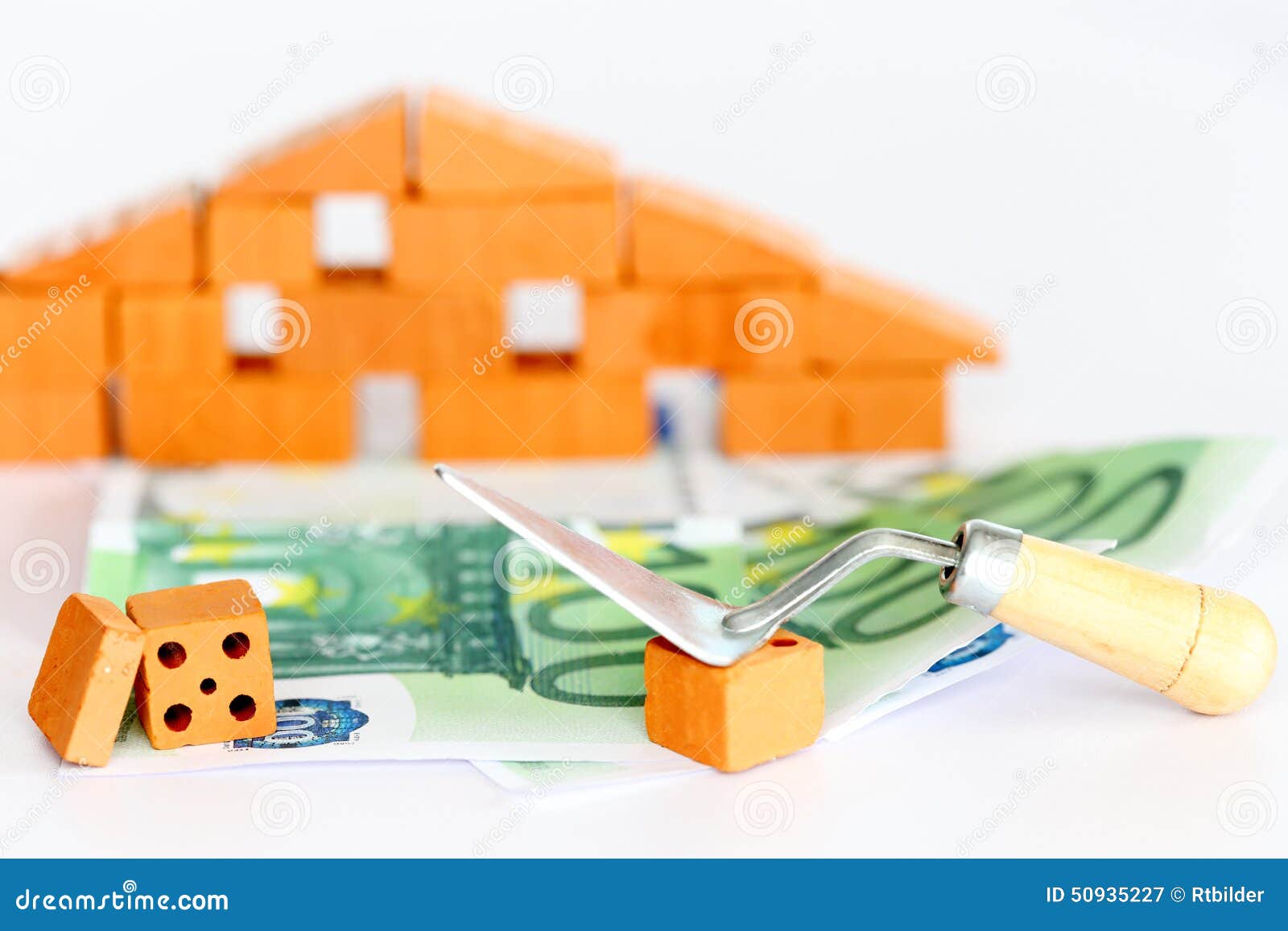 Banknotes with brick wall stock image. Image of business - 50935227