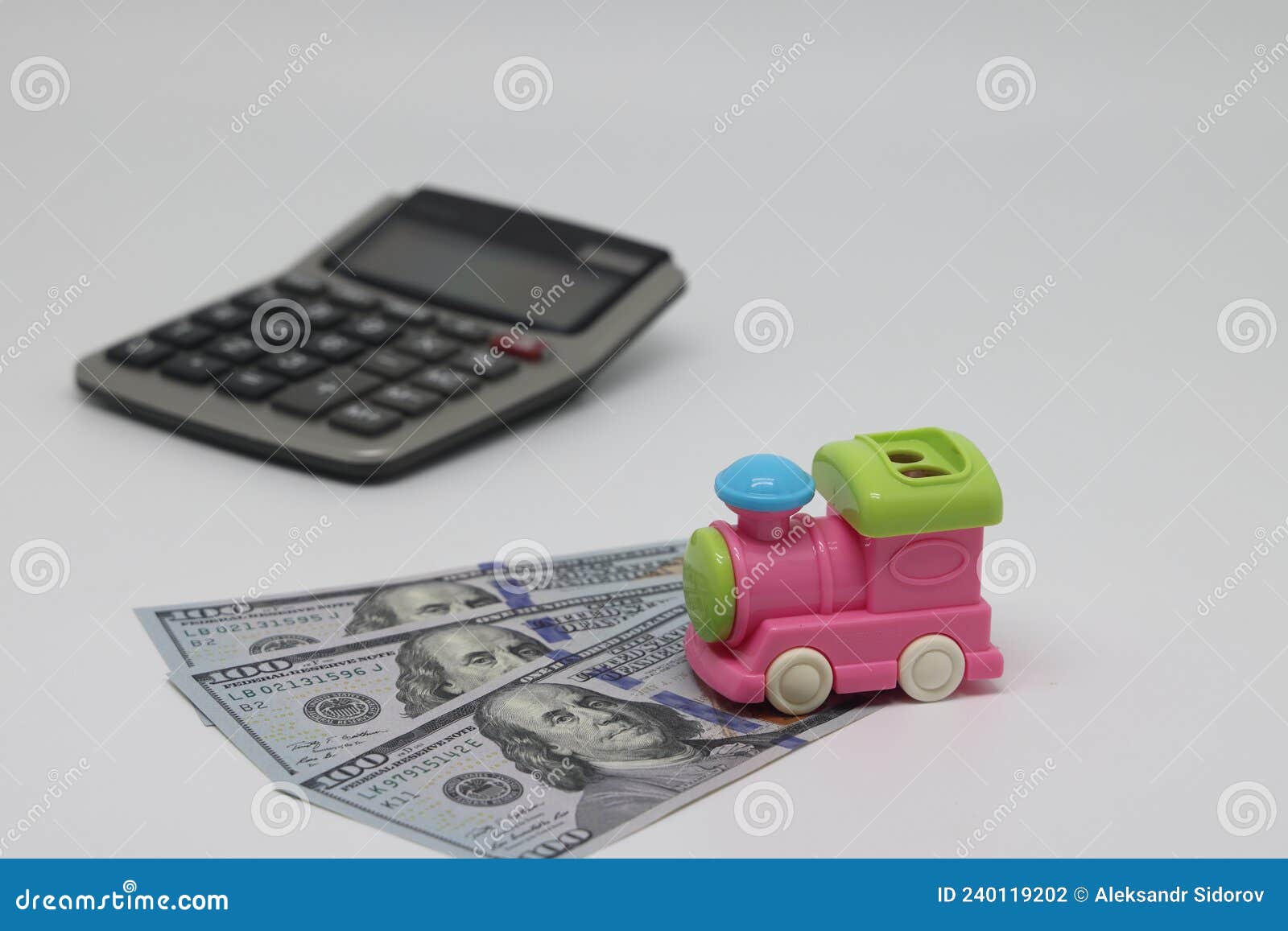 Banknotes, Calculator, Train Toy, Planning of Future Trips, Quarantine ...