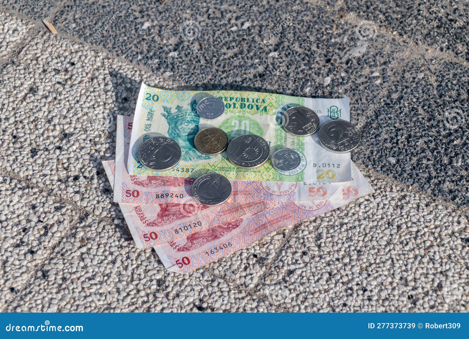 Banknotes and Coins of Moldovan Leu. Currency of Moldova Stock Image ...