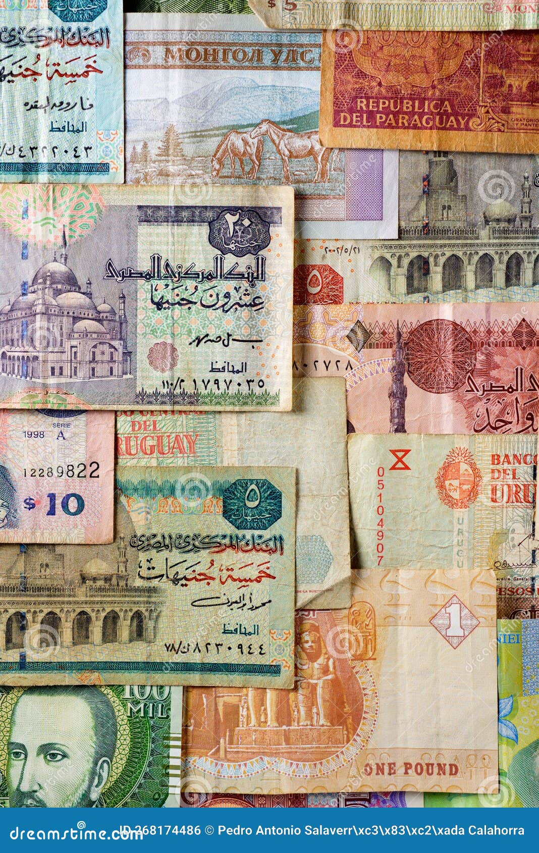 Banknotes of Countries of the World Stock Photo - Image of ...