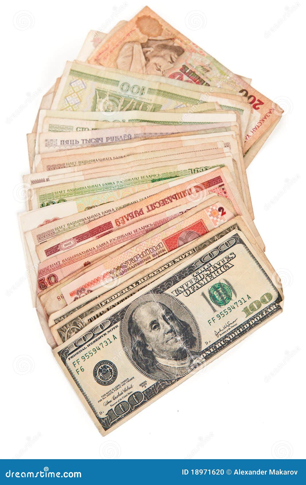 Banknotes of Different Countries. Stock Photo - Image of multicolored ...