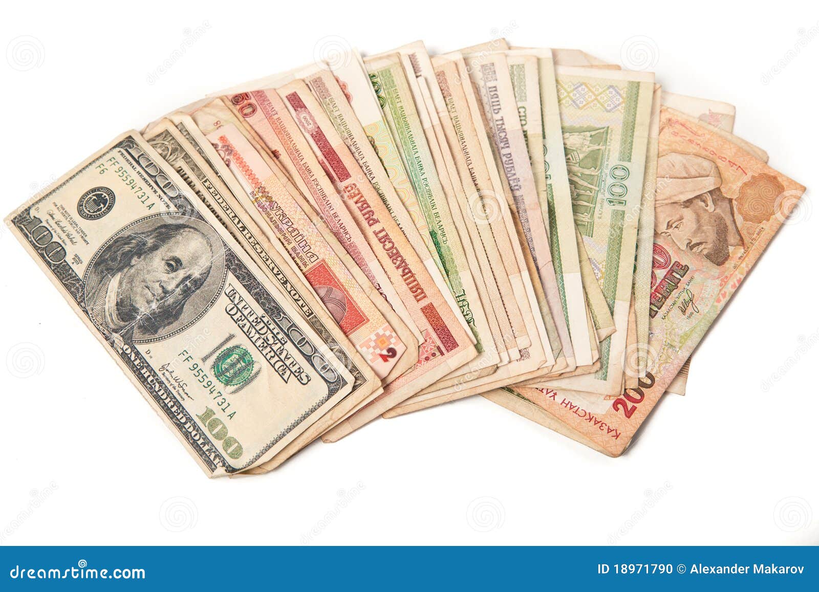 Banknotes of Different Countries. Stock Photo - Image of denominations ...