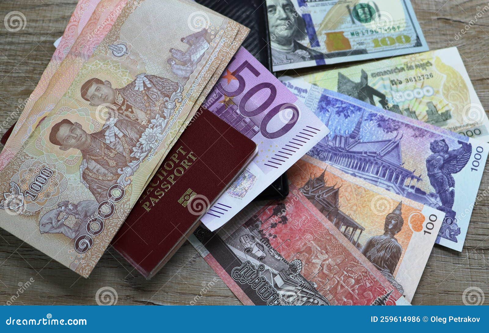 Banknotes of Different Countries and Colors Stock Photo - Image of cash ...