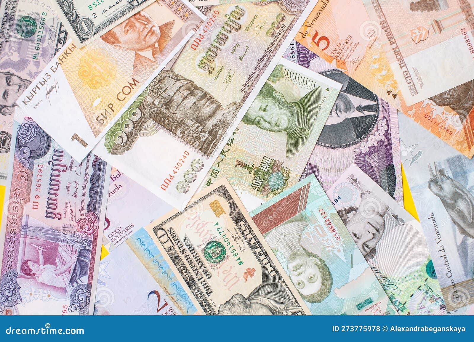 Banknotes of Different Countries . Elements of History. Money from All ...