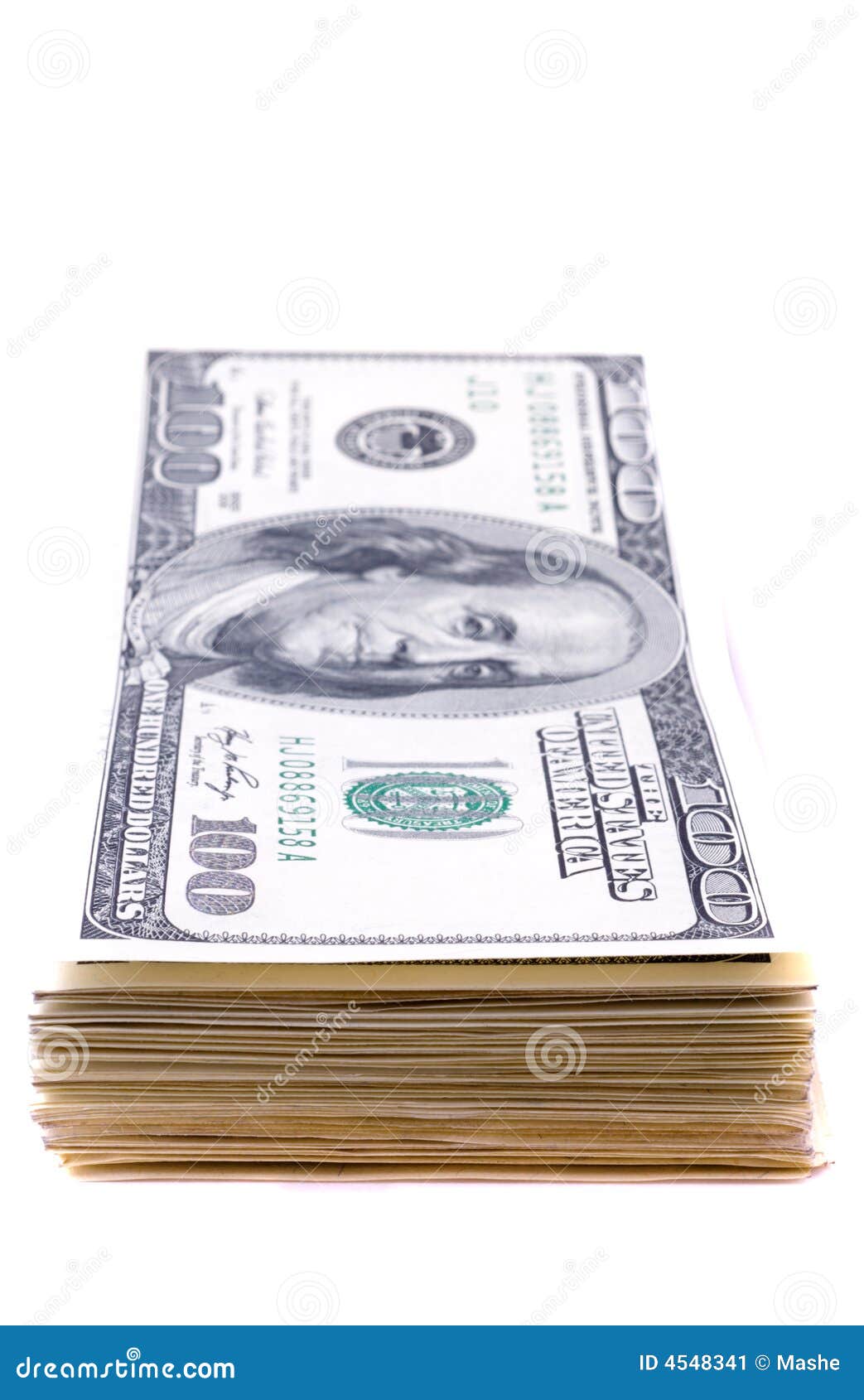 Banknotes of dollar stock image. Image of commercial, debt - 4548341