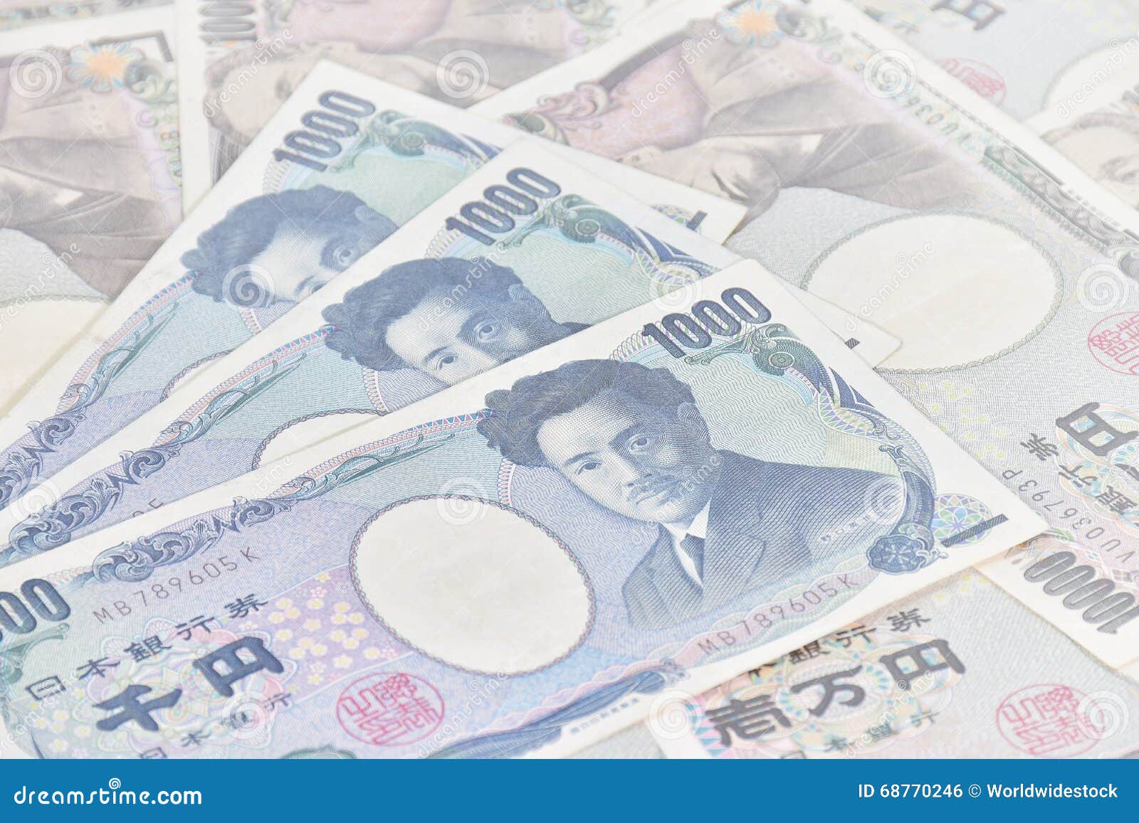 Banknotes of the Japanese Yen Stock Photo - Image of banknotes, money ...