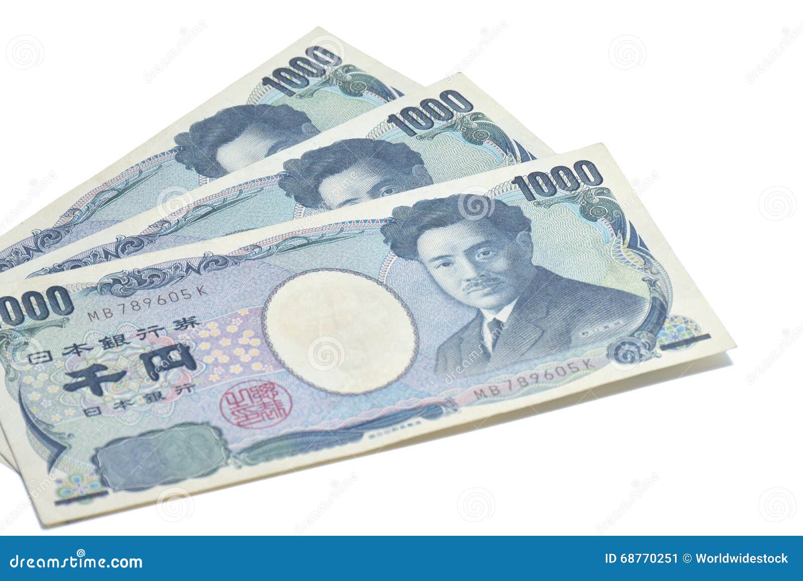 Banknotes of the Japanese Yen Stock Image - Image of japanese, market ...