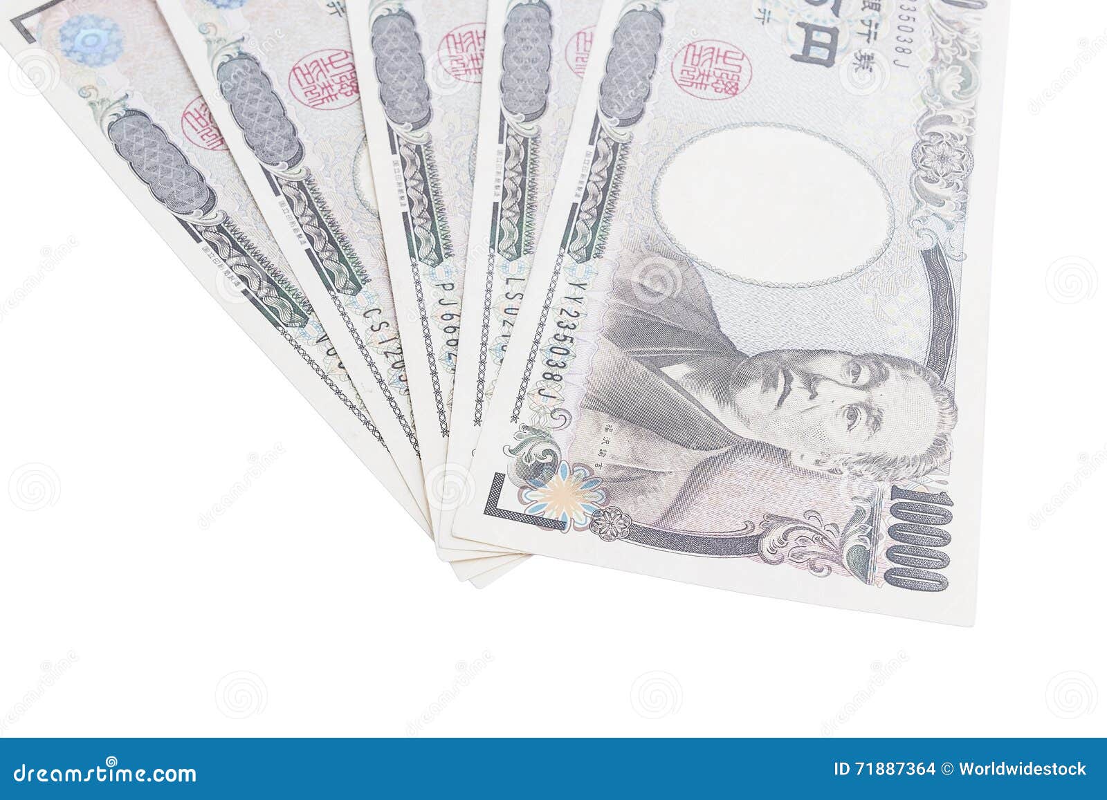 Banknotes Of The Japanese Yen Royalty-Free Stock Image | CartoonDealer ...