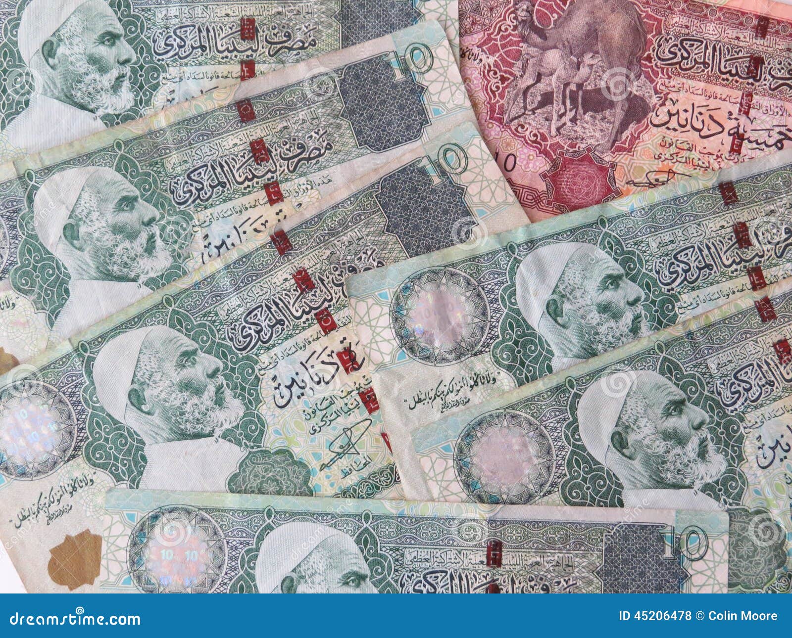 Banknotes from Libya stock photo. Image of libya, banknotes - 45206478