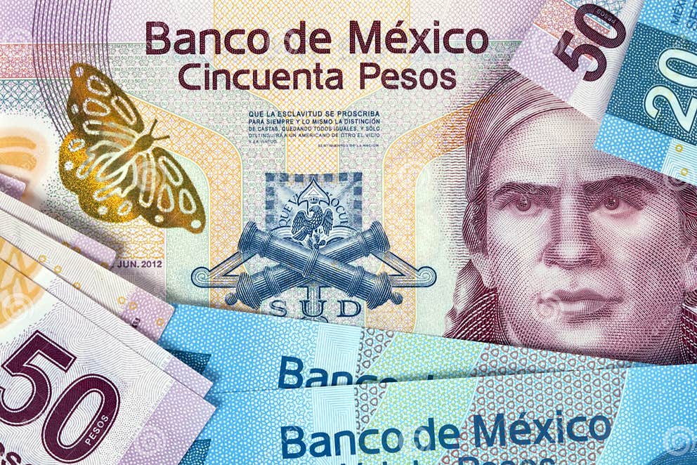 Banknotes of Mexico editorial stock photo. Image of international ...