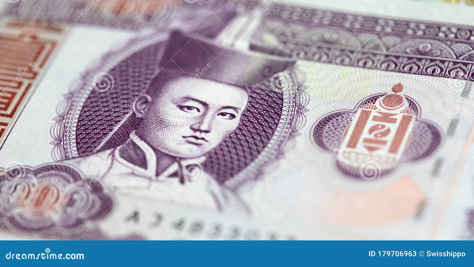 Mongolian Banknotes stock image. Image of asia, cash - 179706963