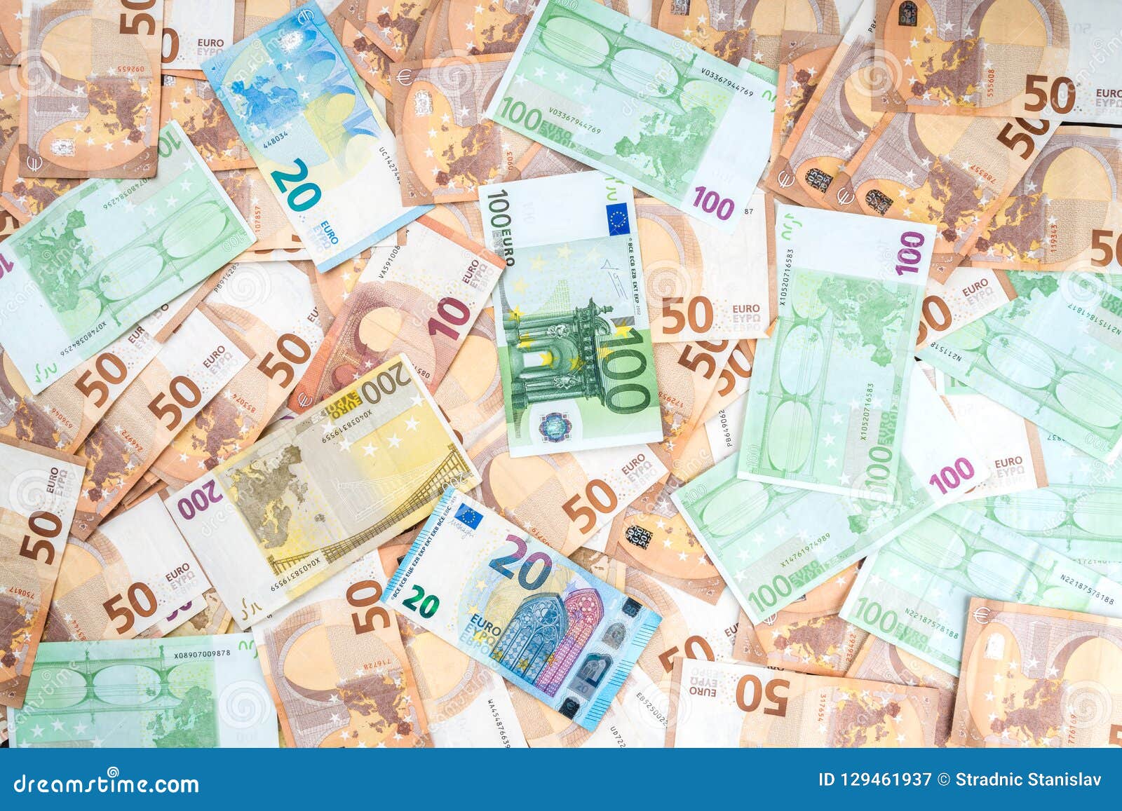 Banknotes pile. Top view stock image. Image of bank - 129461937