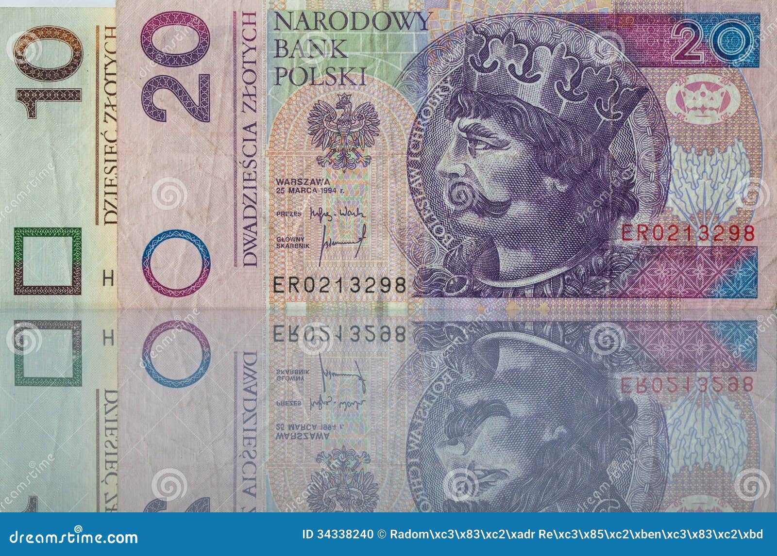 Banknotes from Poland stock photo. Image of change, numismatic - 34338240