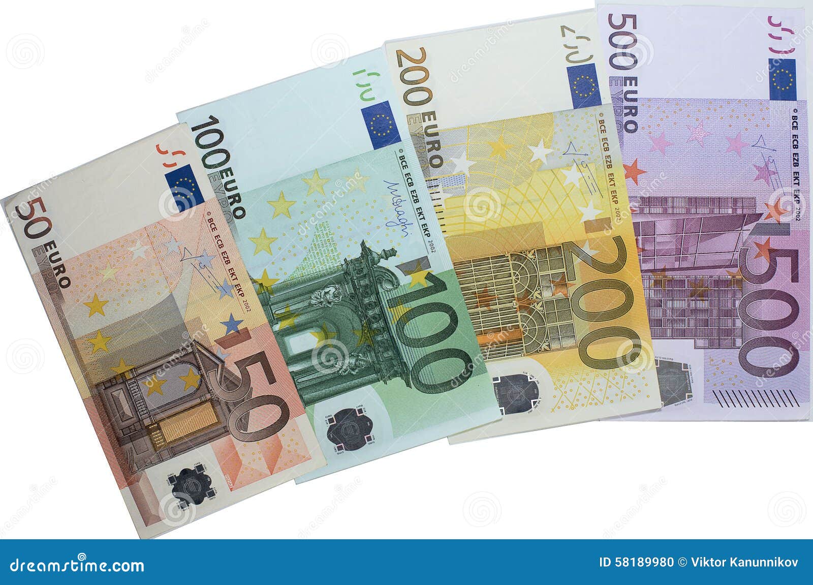 Banknotes stock photo. Image of euro, note, revenue, banknote - 58189980
