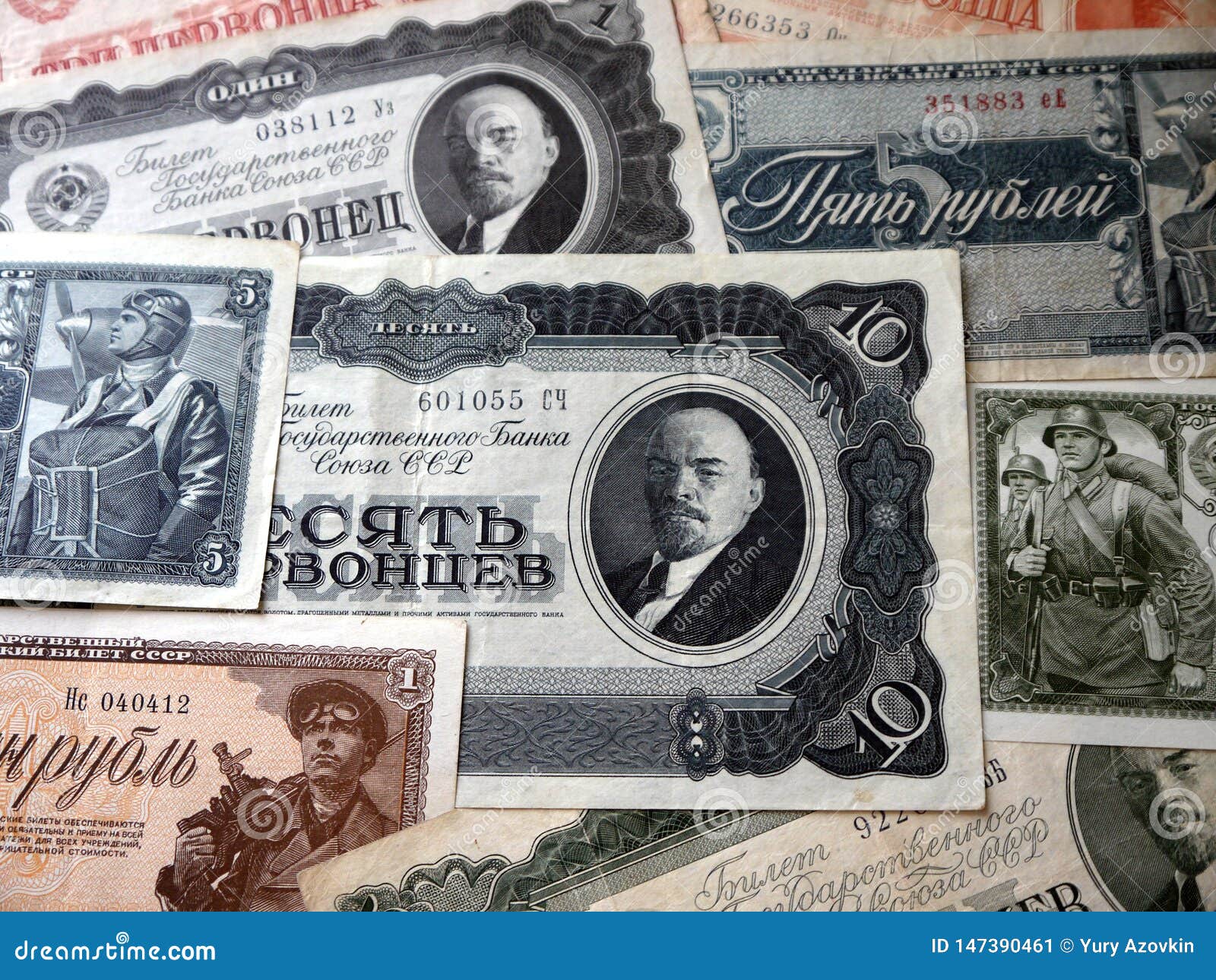 Banknotes of the Soviet Union Stock Image - Image of soviet, worker ...