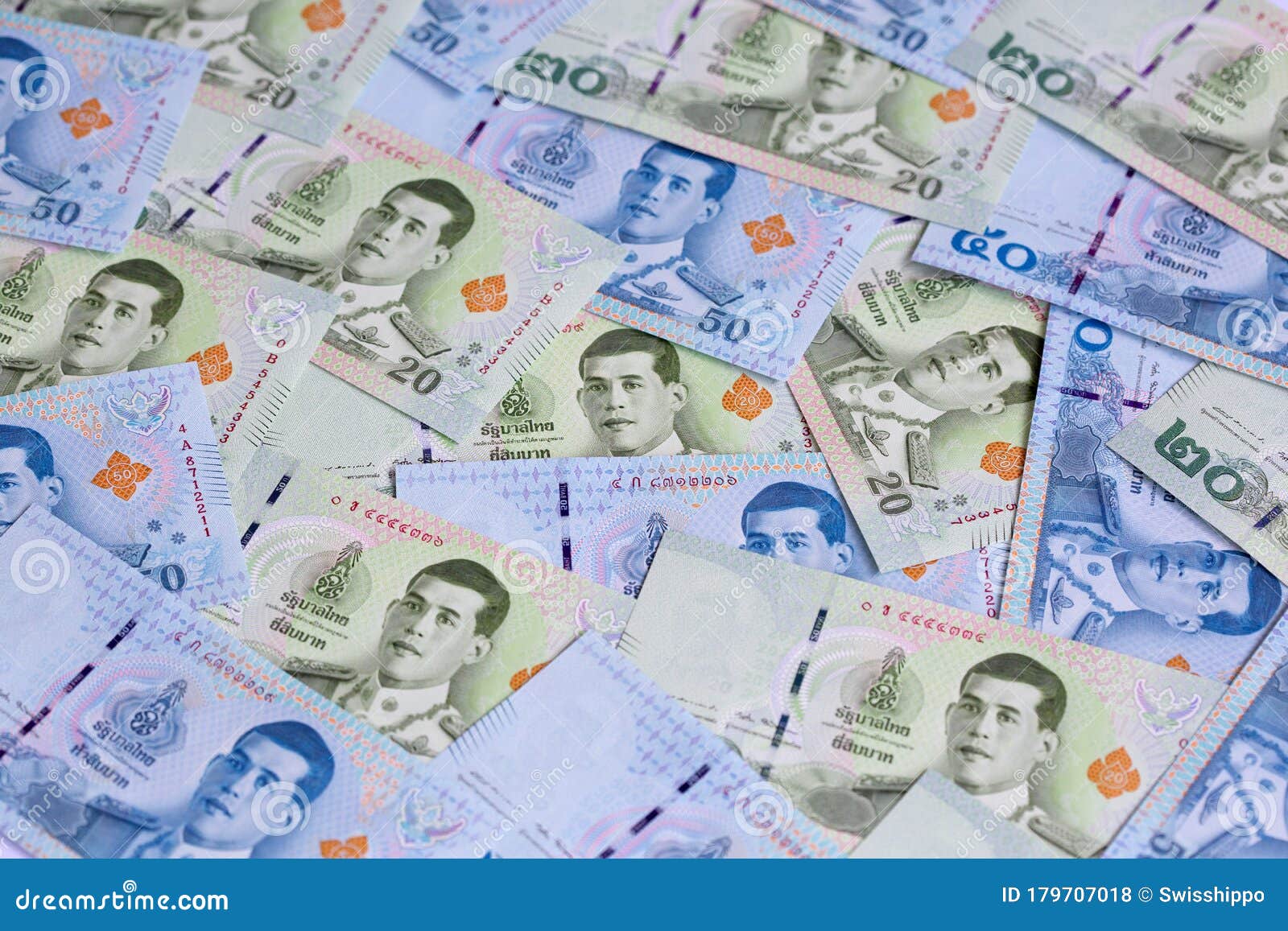 Thai Banknotes stock photo. Image of banknotes, bill - 179707018
