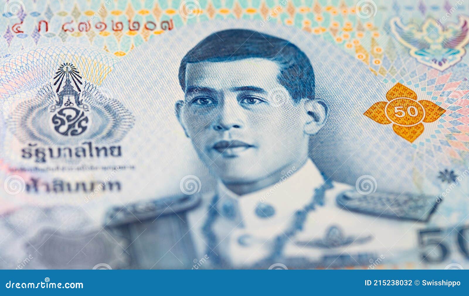 Banknotes of Thailand stock photo. Image of national - 215238032