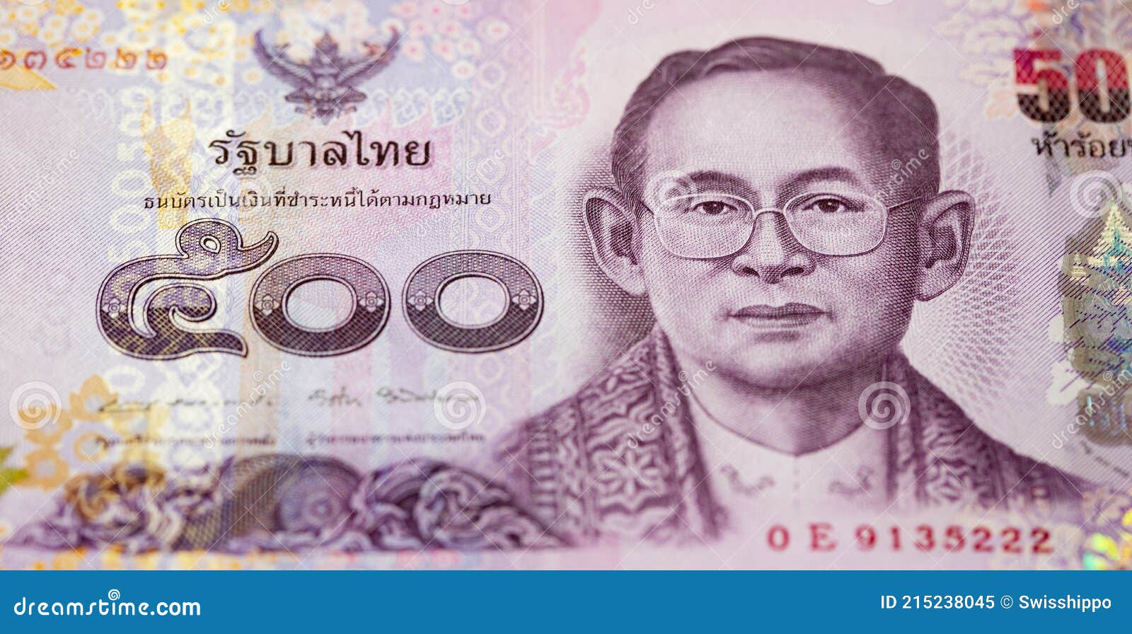Banknotes of Thailand stock image. Image of bank, euro - 215238045