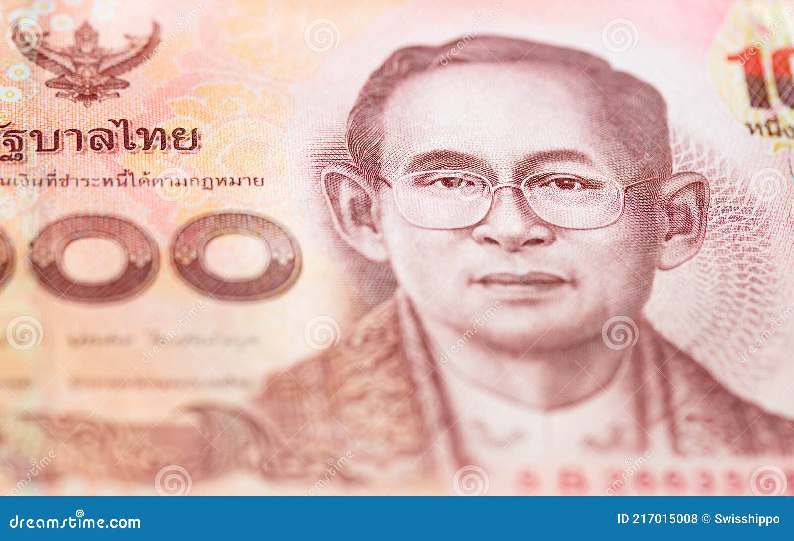 Banknotes of Thailand stock photo. Image of financial - 217015008