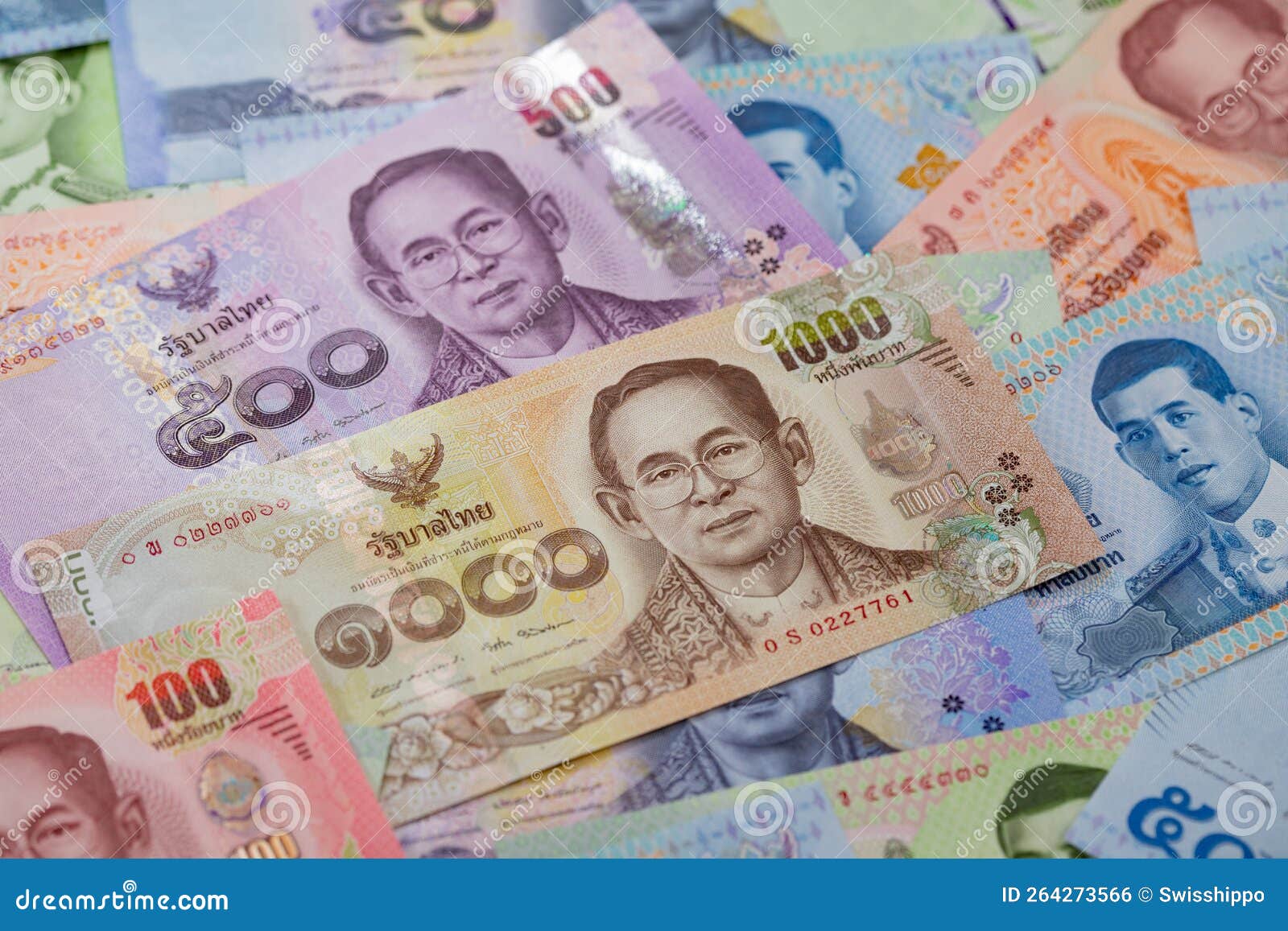 Banknotes of Thailand stock photo. Image of poor, paper - 264273566
